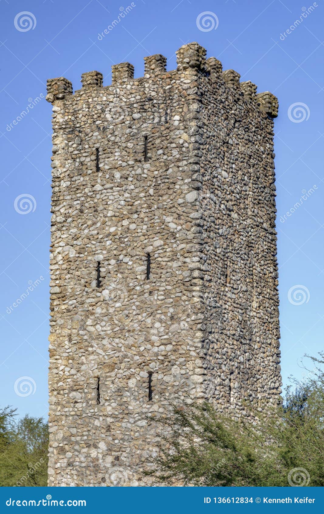 Torre Forte - Parque Da Vigia Do Comanche - San Antonio Foto de Stock ...