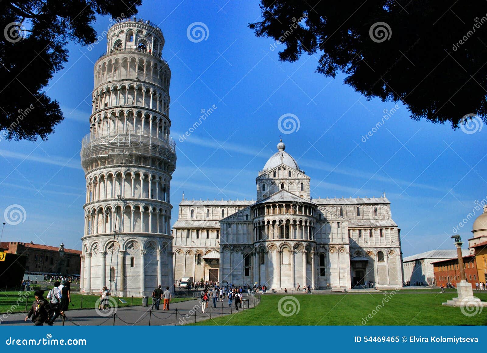 Torre Inclinada De Pisa Italia Imagen de archivo - Imagen de arcos ...