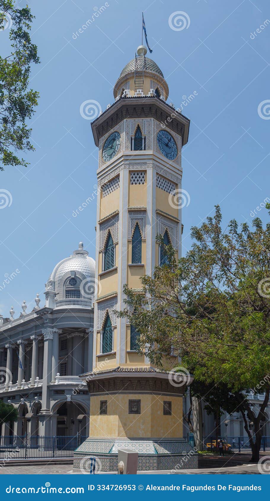 Torre Morisca and the Town Hall of Guyaquil, Ecuador Editorial Stock ...
