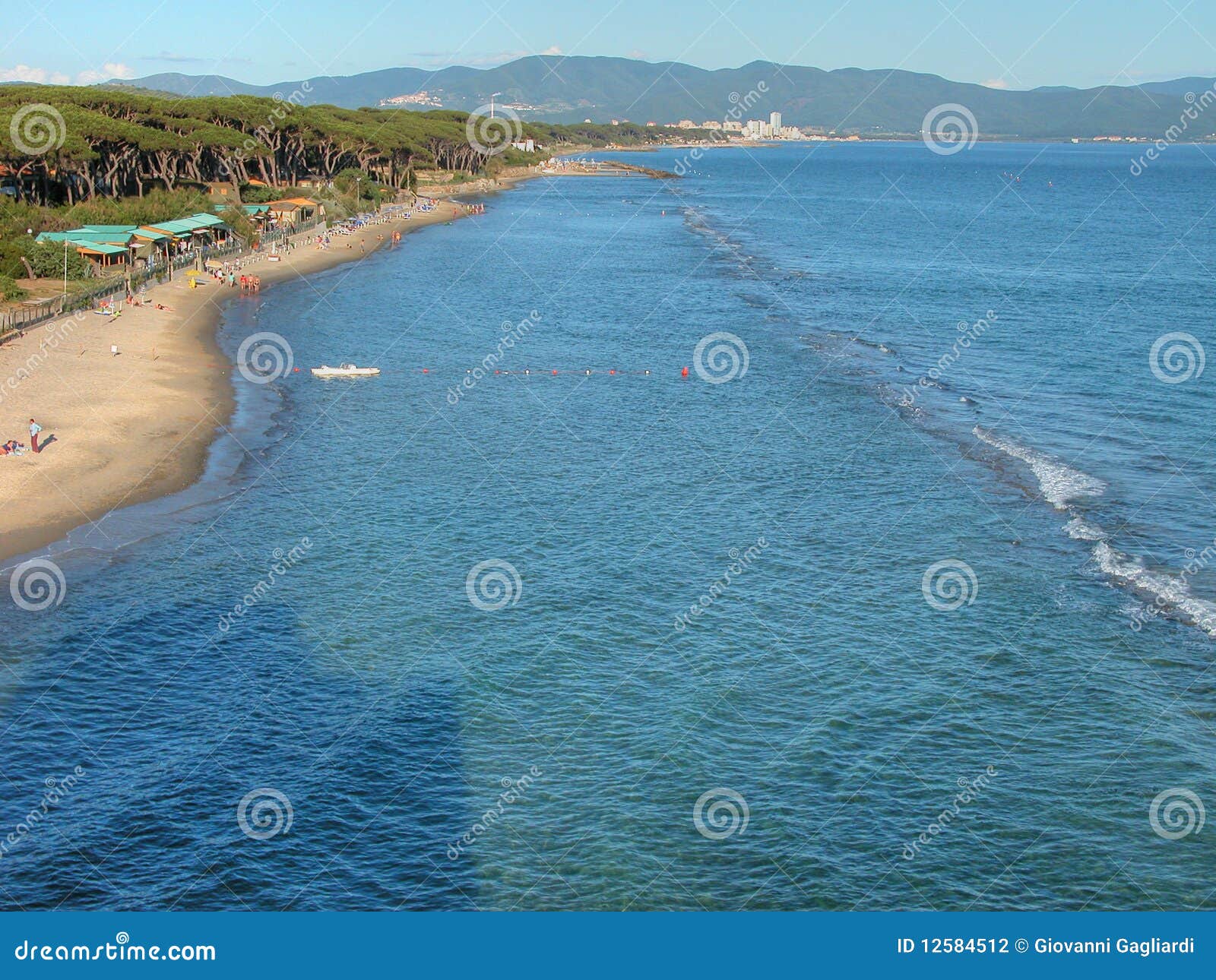 Torre Mozza Beach, Tuscany, Italy Stock Photo - Image of water ...