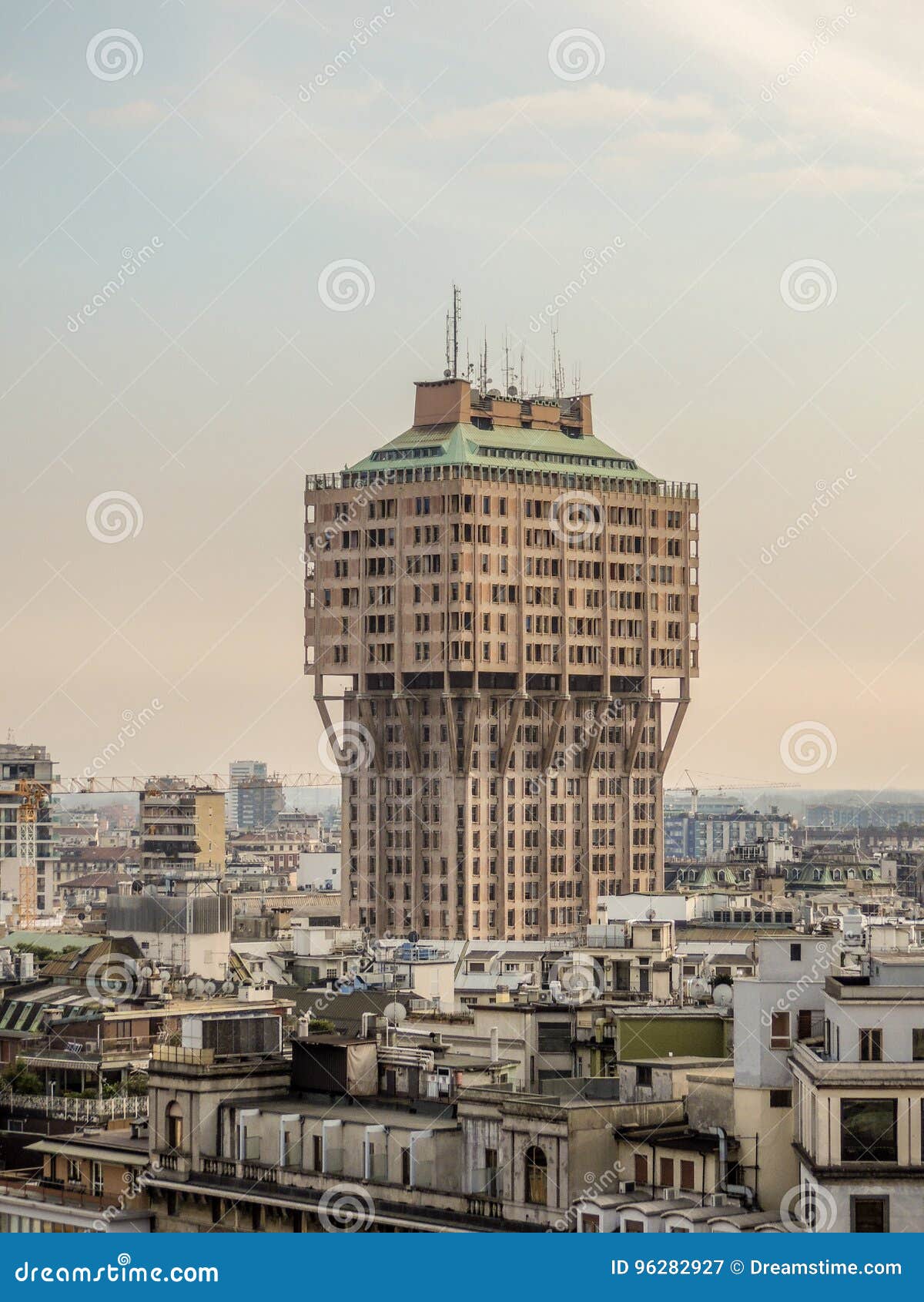 Torre Velasca stock image. Image of velasca, italy, europe - 96282927