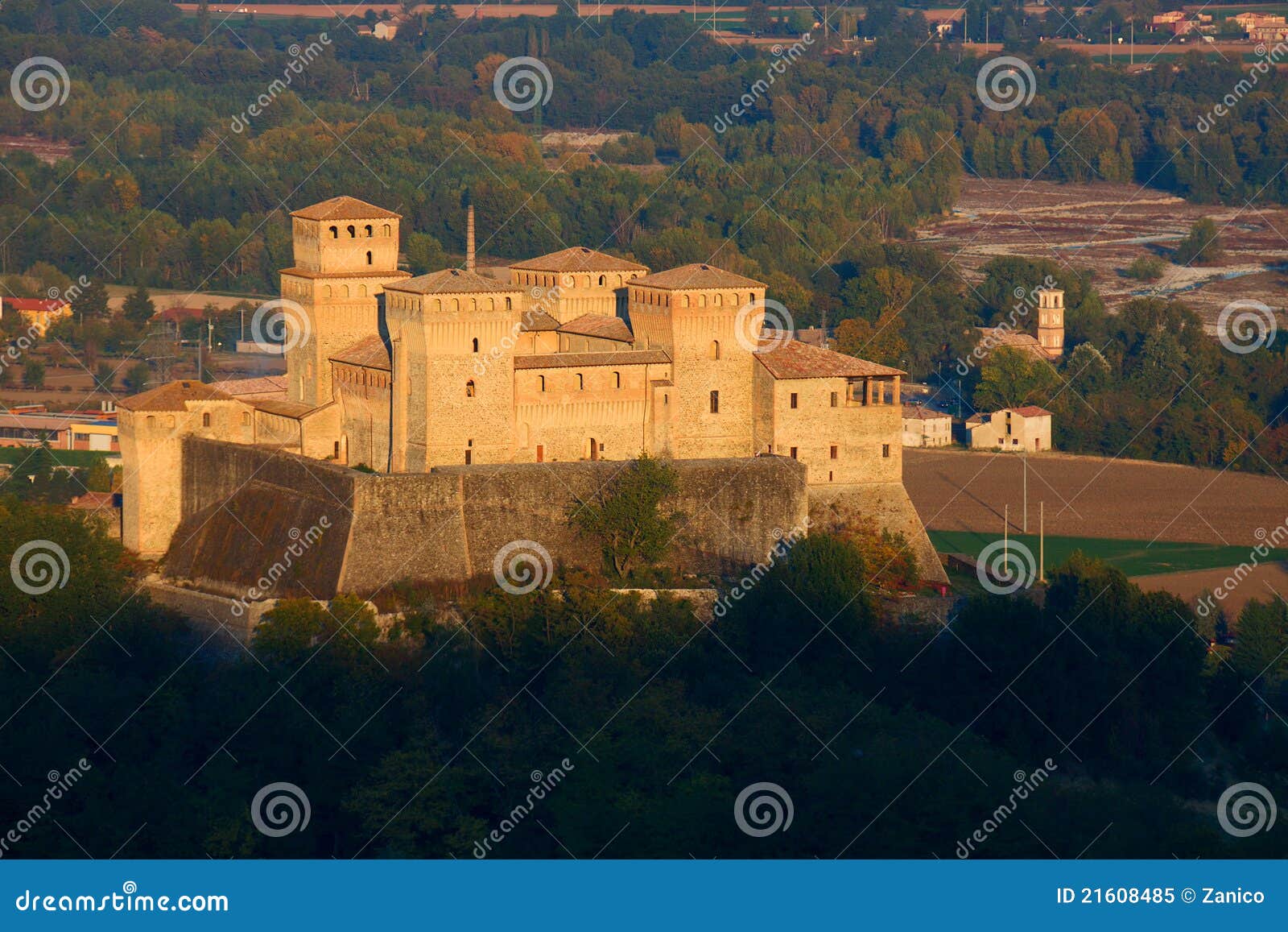 Torrechiara Castle stock image. Image of nature, historic - 21608485
