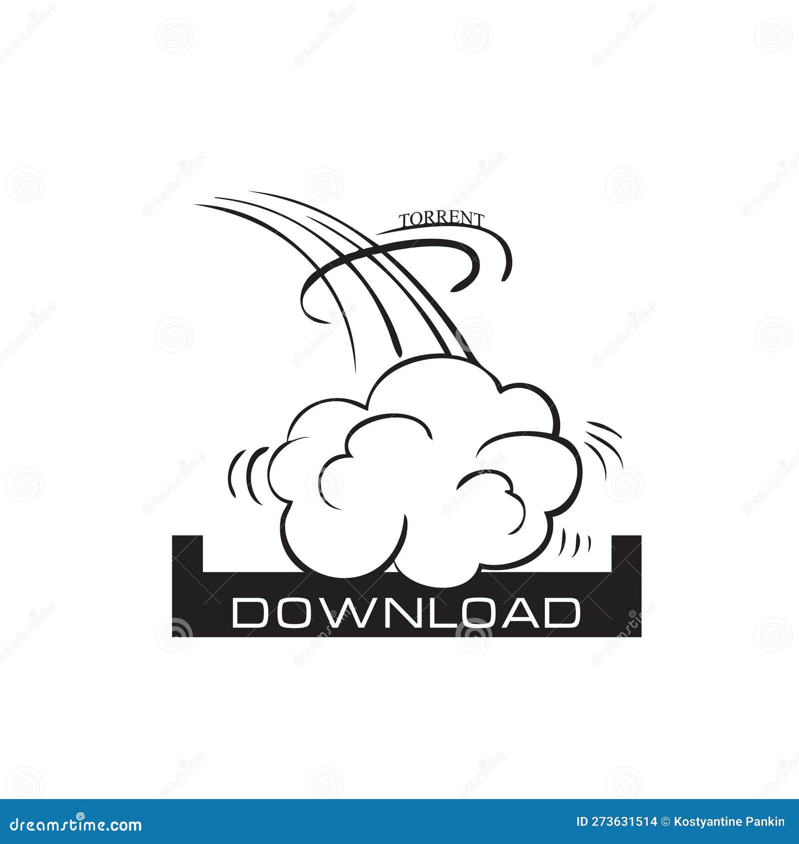 Torrent file sharing stock vector. Illustration of info - 273631514