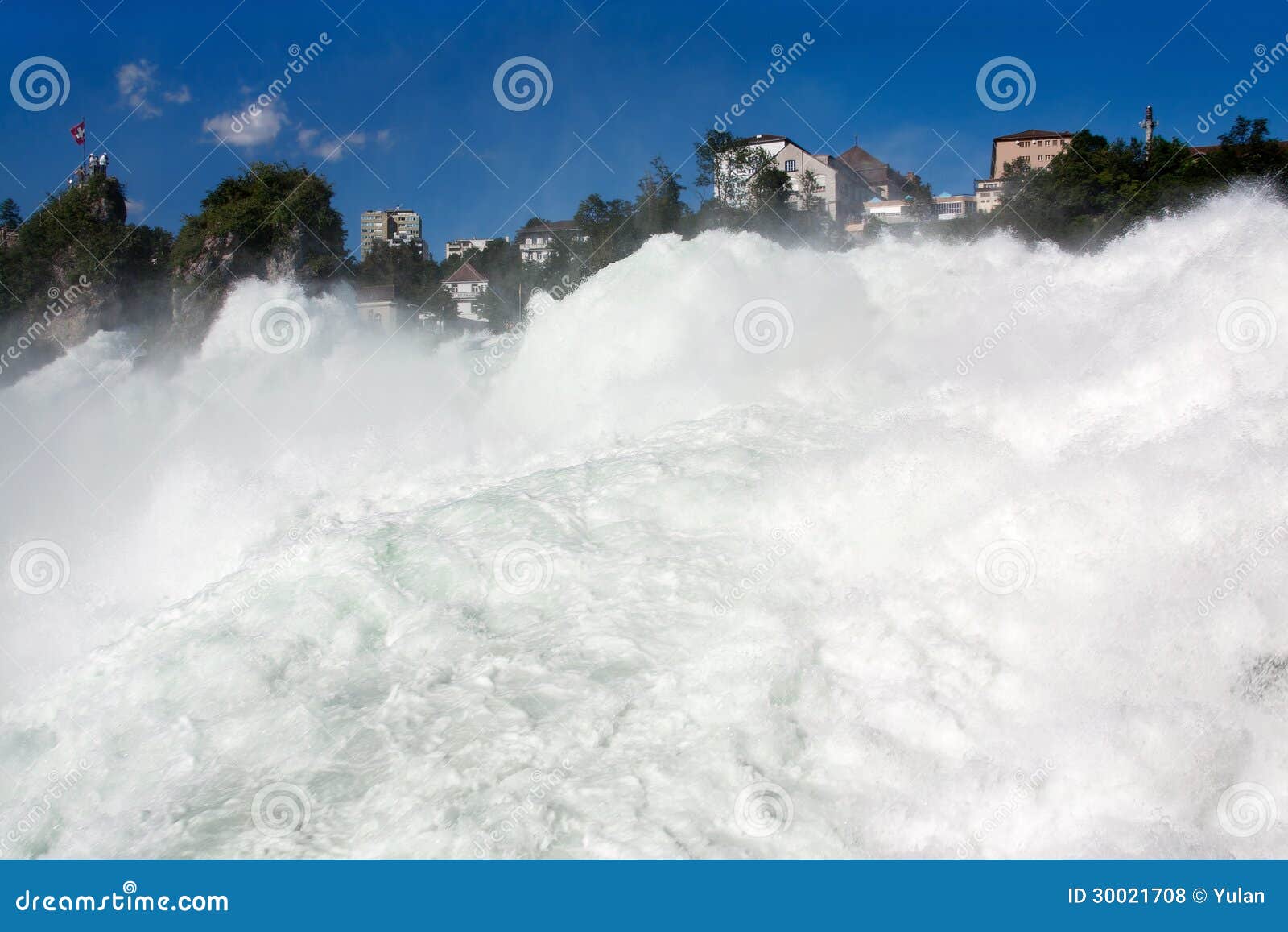 Torrent from Rhinefall, Switzerland Stock Photo - Image of northern ...