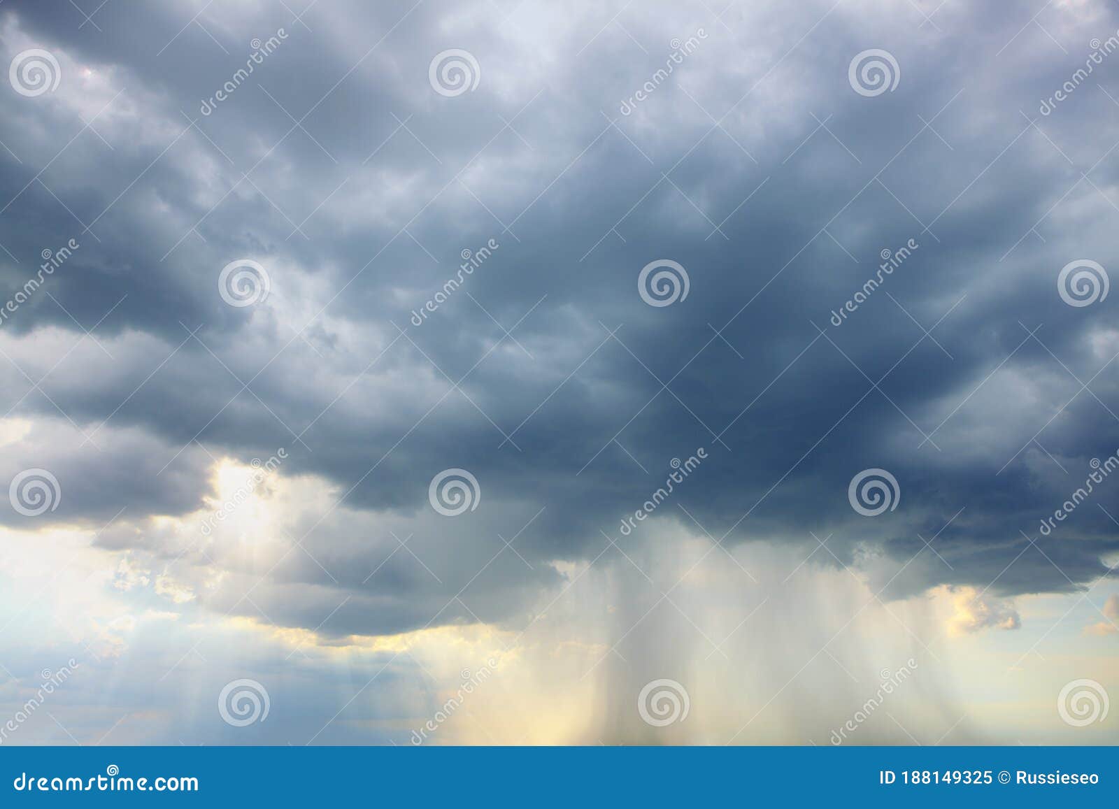 Torrents of Rain from the Clouds Stock Image - Image of bolt, cumulus ...