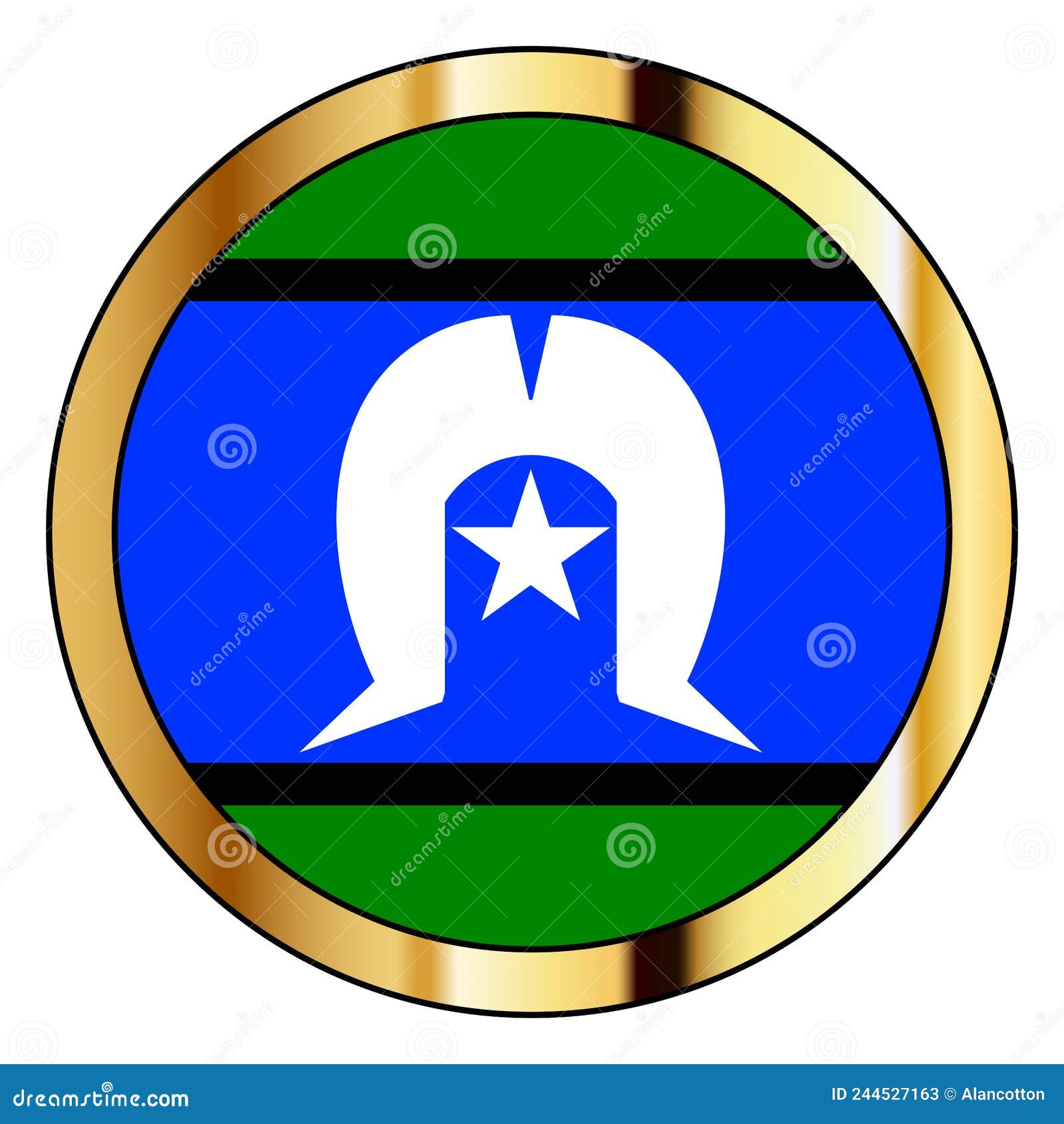 Torres Strait Islander Flag Vector Illustration | CartoonDealer.com ...