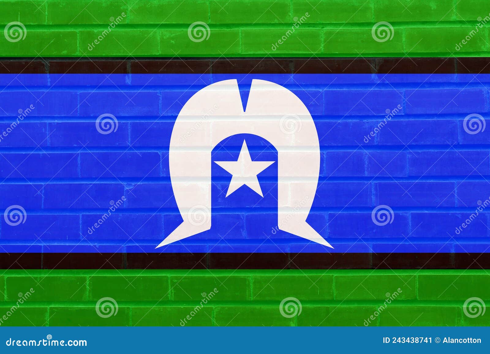 Torres Strait Islander Flag Border Grunge Cartoon Vector ...