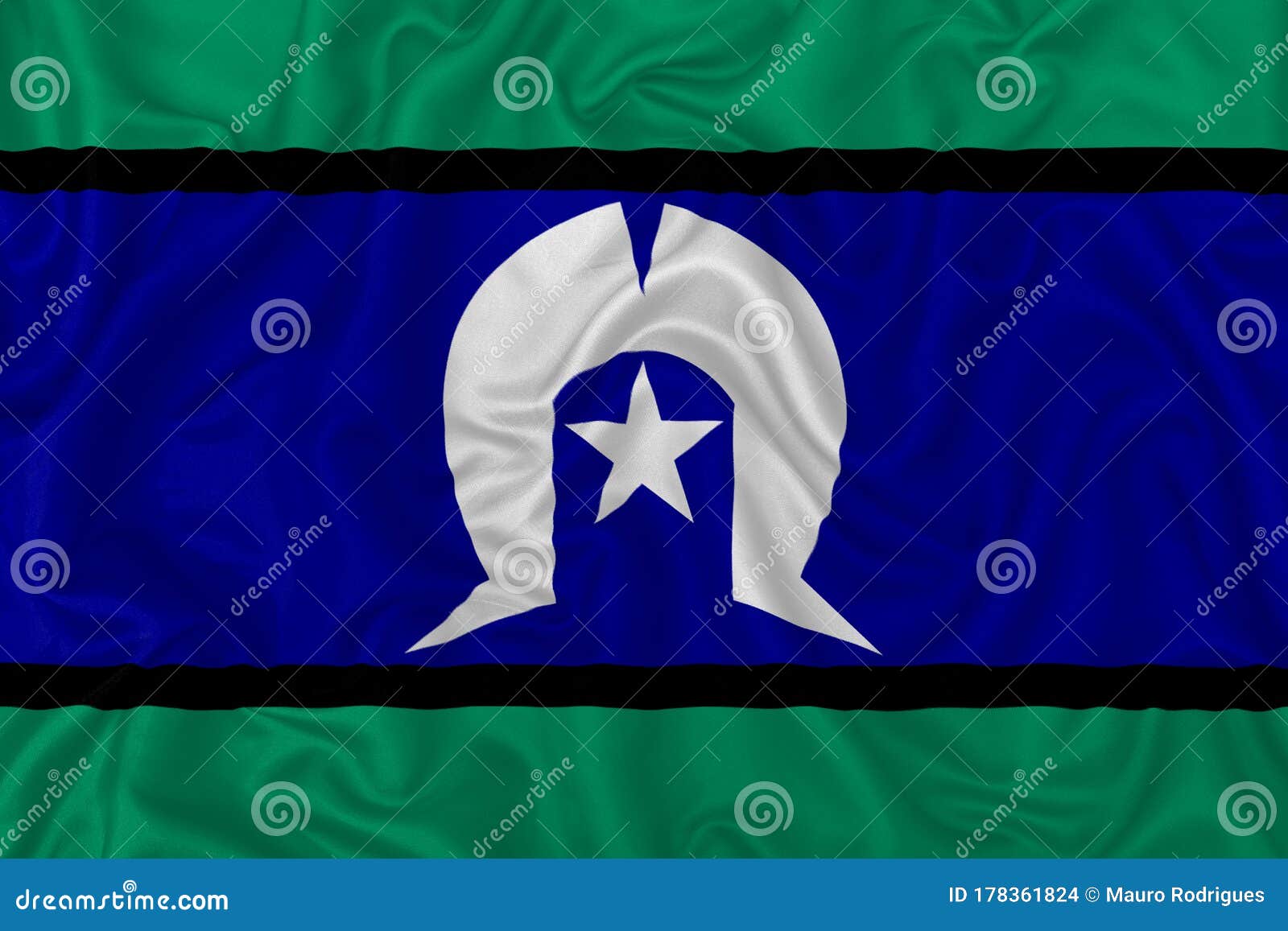 The Torres Strait Islander Flag Stock Photo | CartoonDealer.com #141168342