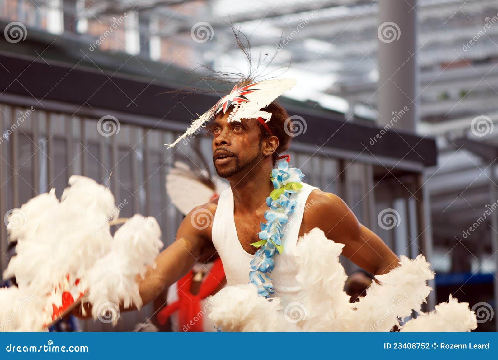 Torres Strait Islander Boy In Traditional Costume Editorial Image ...