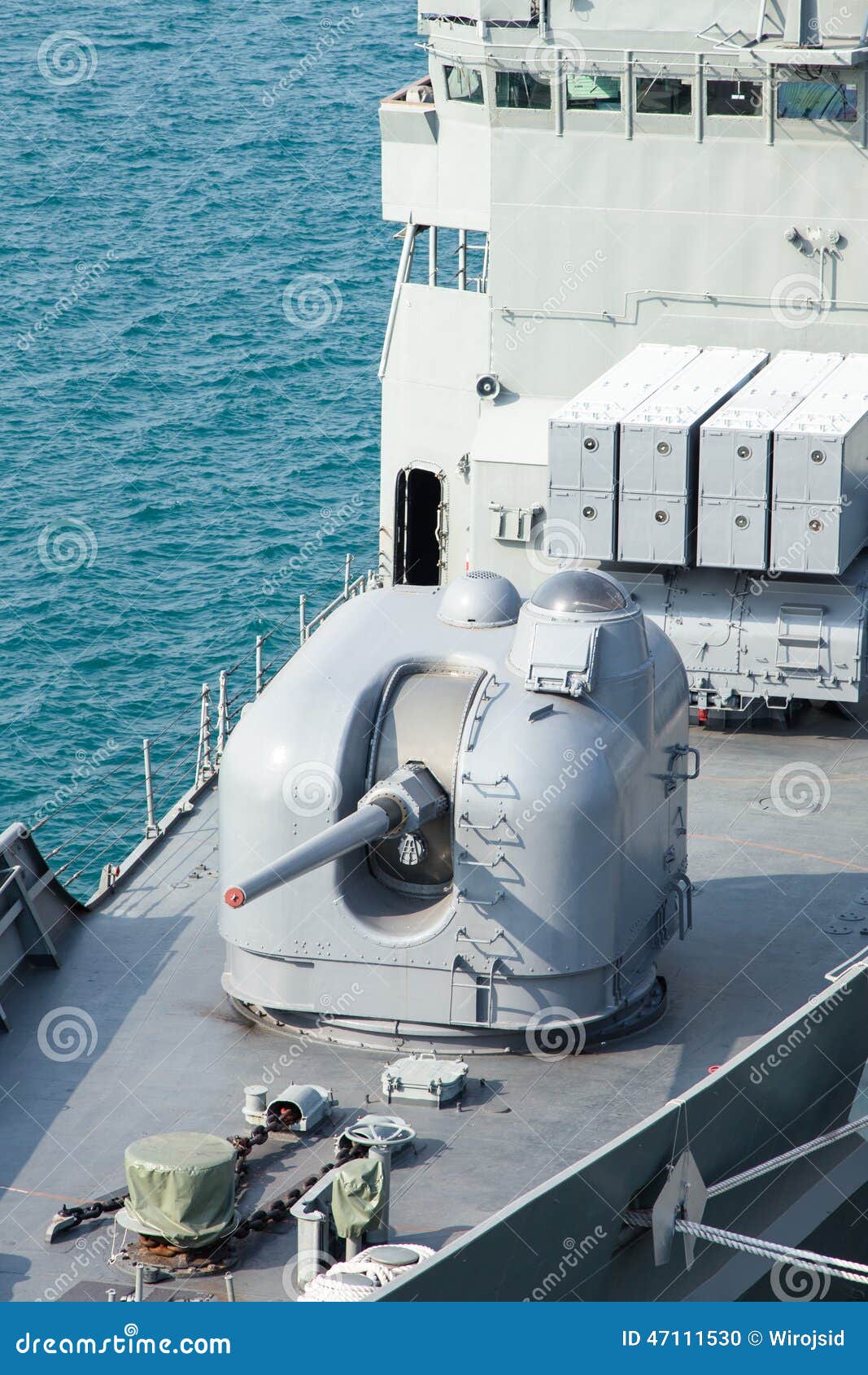 Torreta De Arma Moderna Do Navio De Guerra Foto de Stock - Imagem de ...