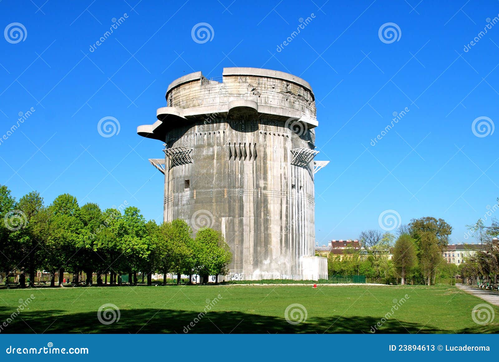 Torretta G, Vienna Dell'antiaerea Immagine Stock - Immagine di ...