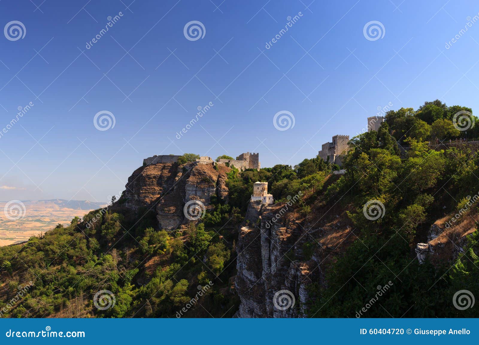 Torretta Pepoli, Erice stock photo. Image of europe, times - 60404720