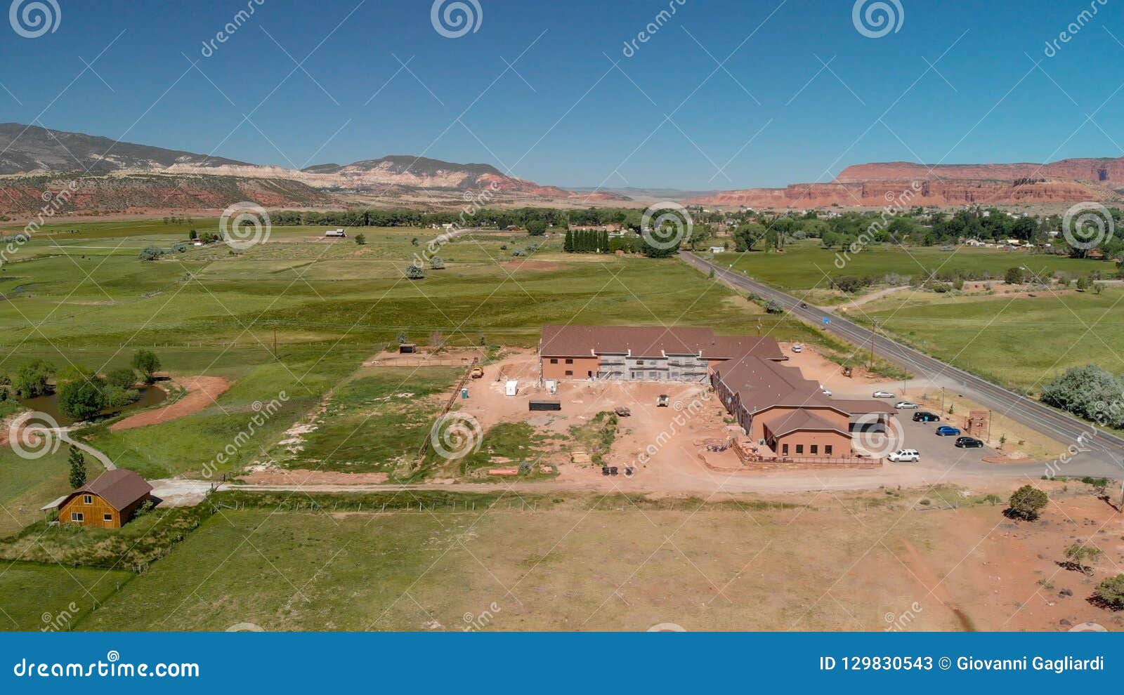 Torrey Aerial View, Utah Countryside Stock Image - Image of formations ...