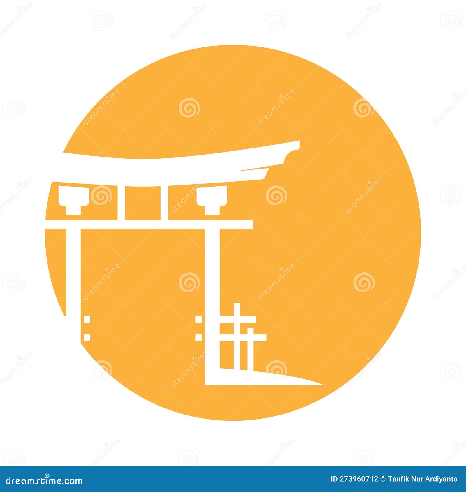 Torri gate icon design stock vector. Illustration of landmark - 273960712