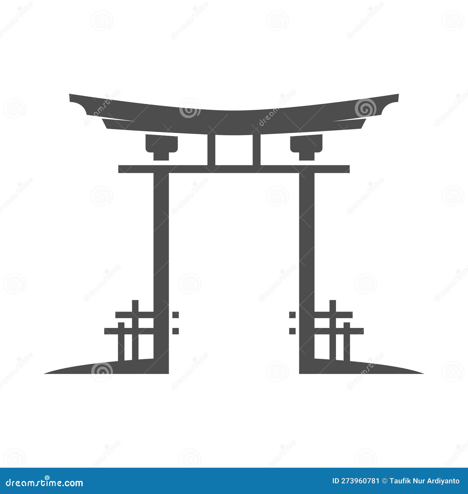 Torri gate icon design stock vector. Illustration of asian - 273960781