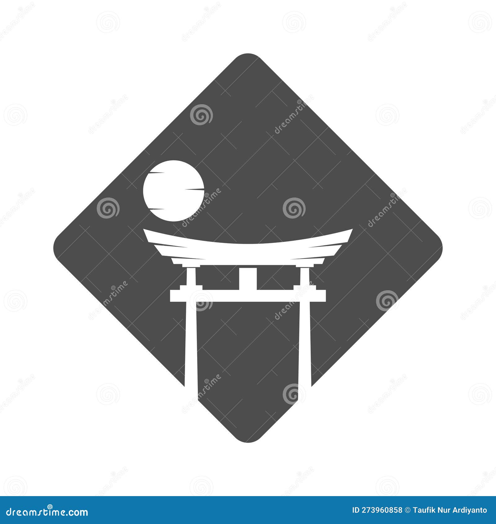 Torri gate icon design stock vector. Illustration of temple - 273960858
