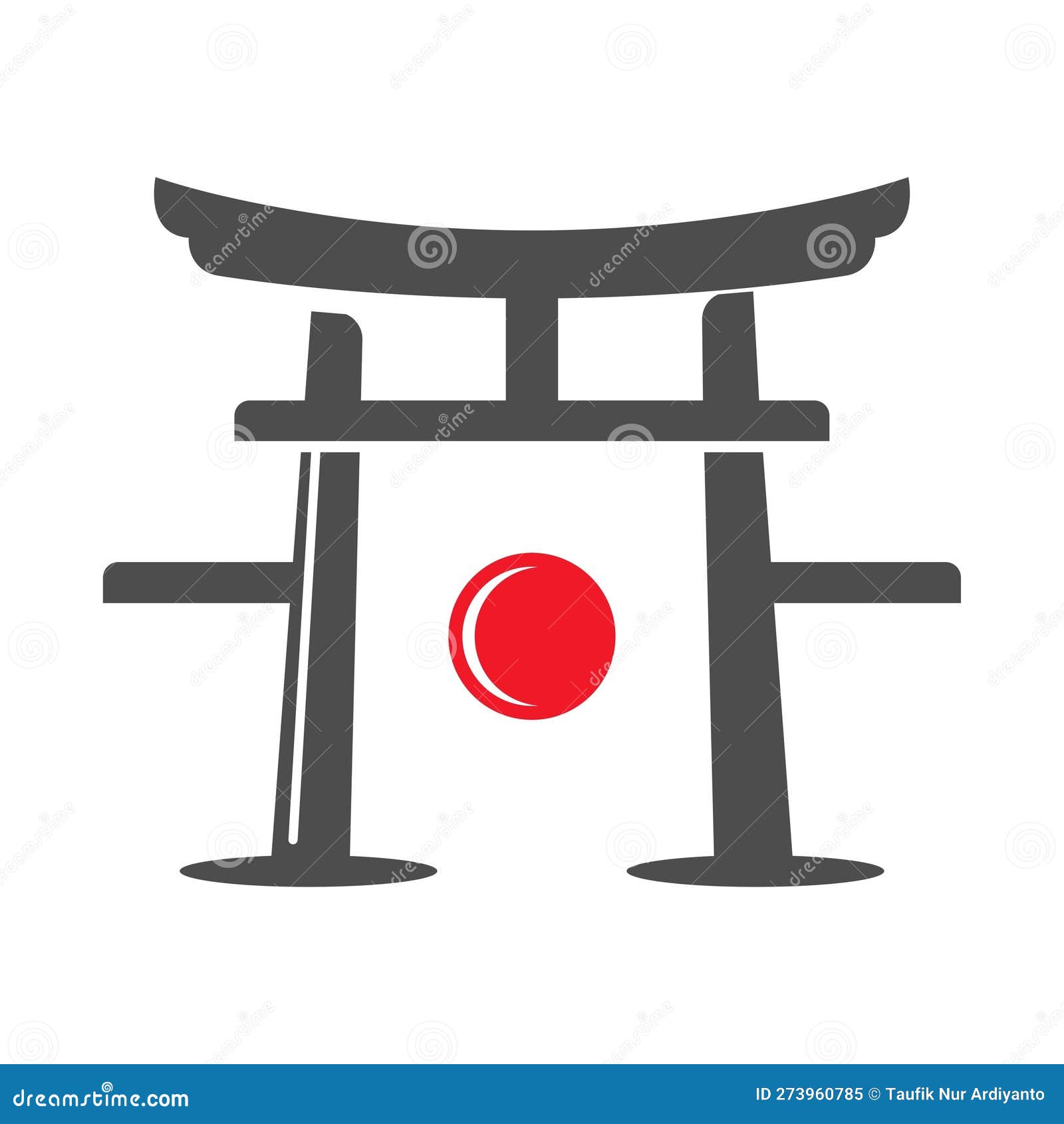 Torri gate icon design stock vector. Illustration of torii - 273960785