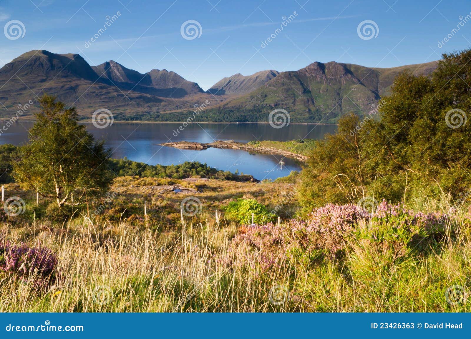 Torridon Mountains Over Torridon Loch Stock Image - Image of torridon ...