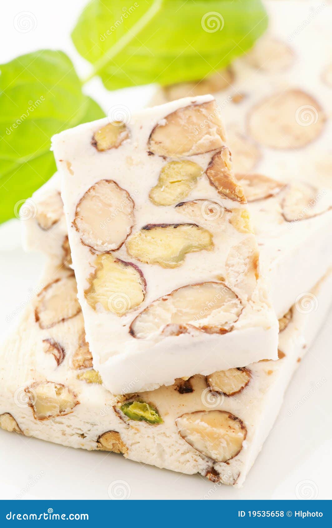 Torrone stock photo. Image of hazelnut, fresh, green - 19535658