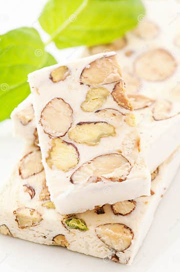 Torrone stock photo. Image of hazelnut, fresh, green - 19535658