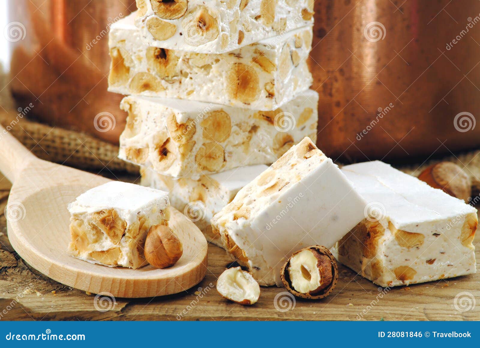 Torrone,typical Italian Holidays Sweets Stock Photo - Image of food ...