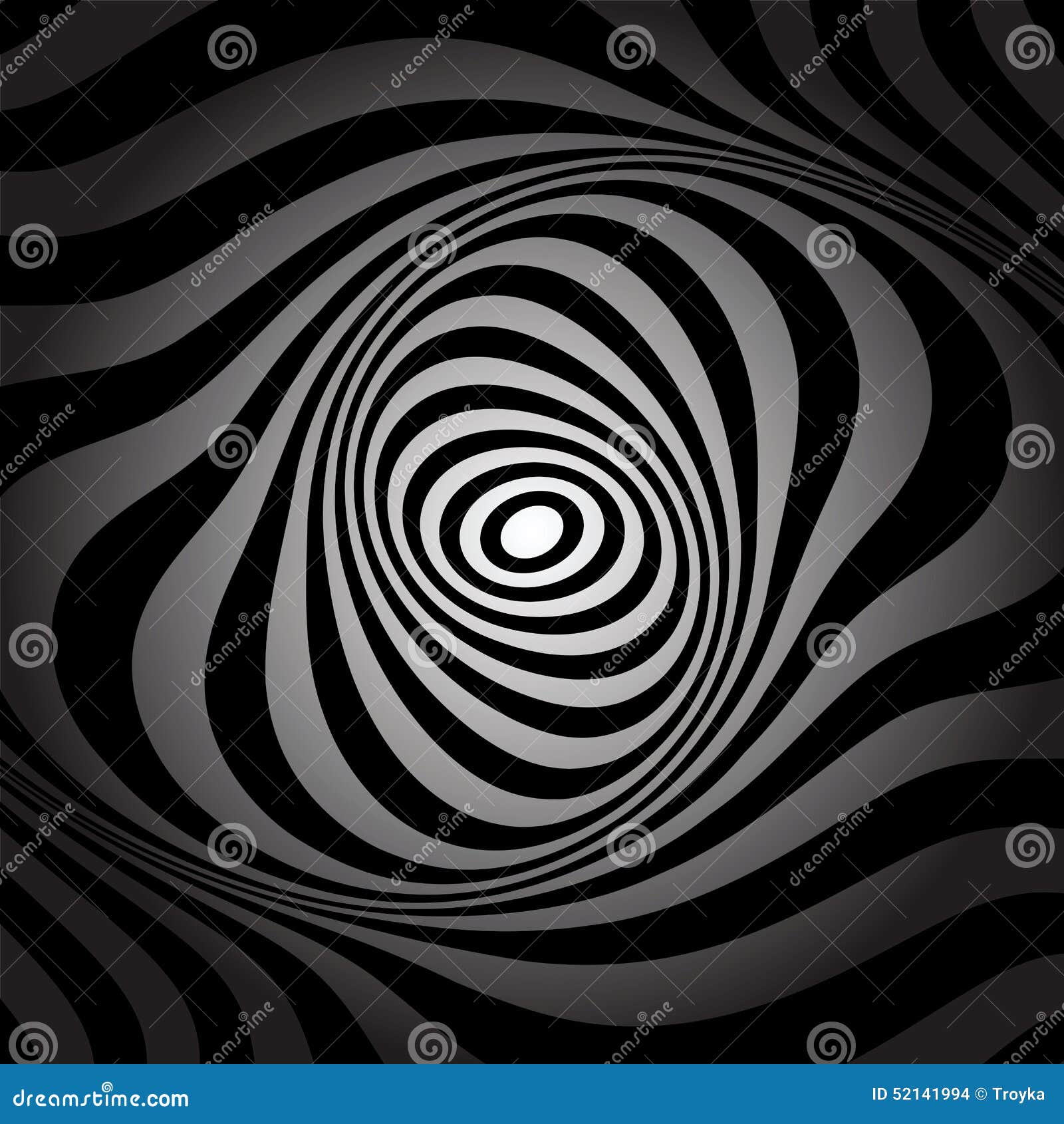 Torsion Movement Illusion. Op Art Patterns Set. Cartoon Vector ...