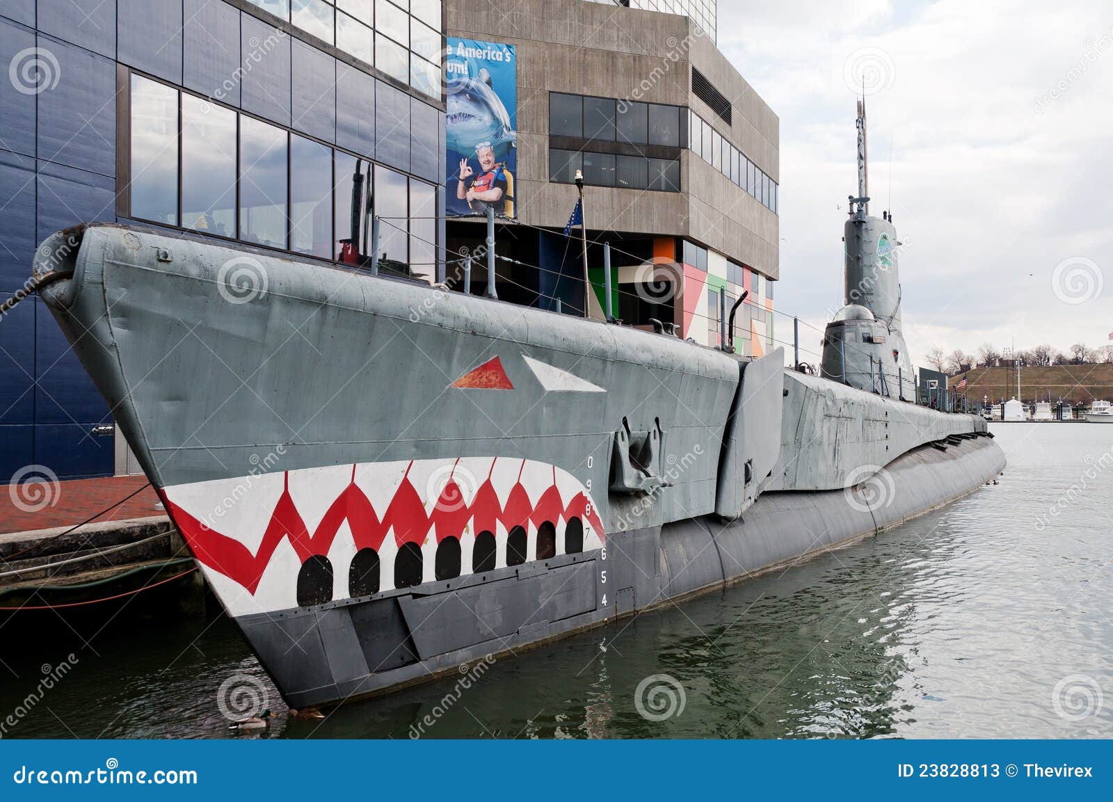 USS Torsk Submarine In Baltimore Inner Harbor Editorial Image ...