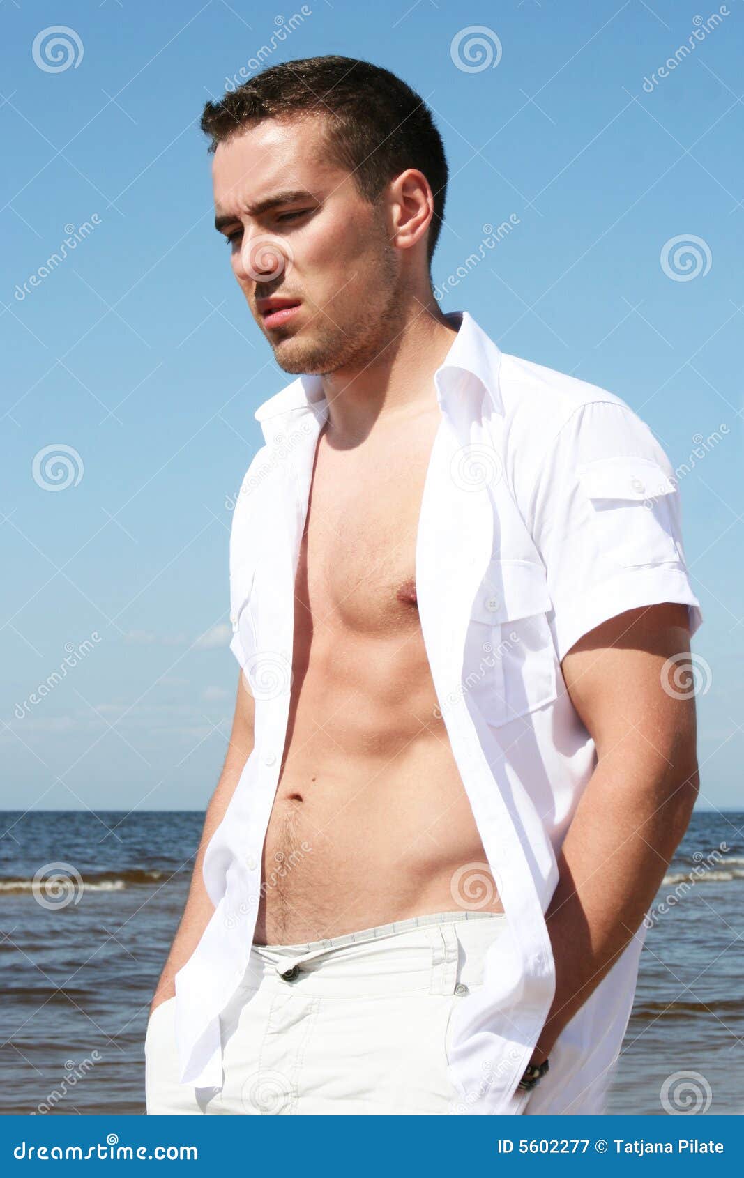 Torso stock image. Image of cute, ocean, male, fashion - 5602277