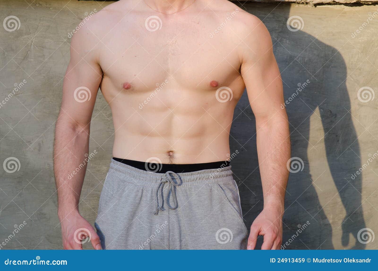 Torso do homem. imagem de stock. Imagem de cara, cuecas - 24913459