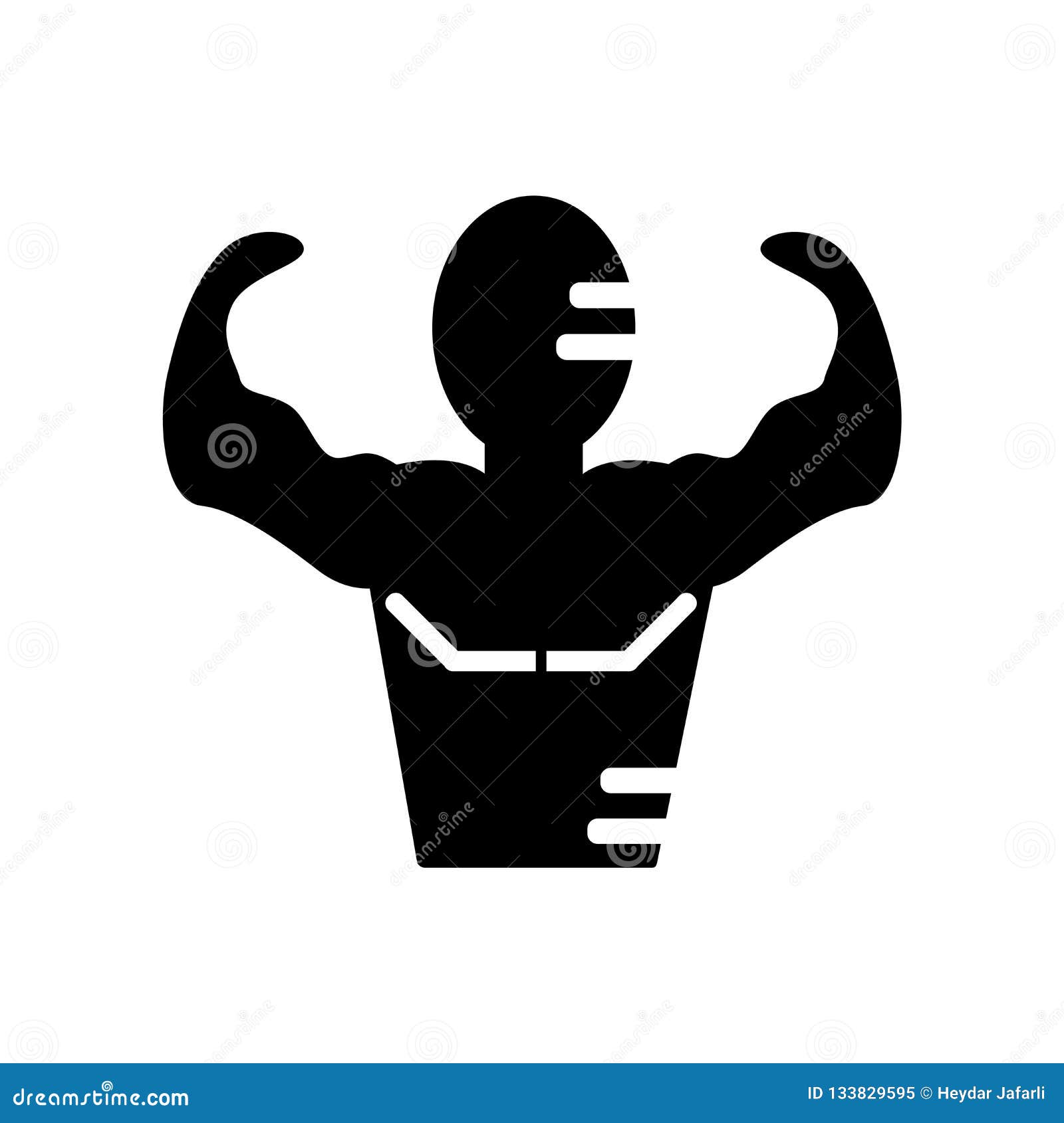 Torso Icon Vector Isolated on White Background, Torso Sign , Black ...