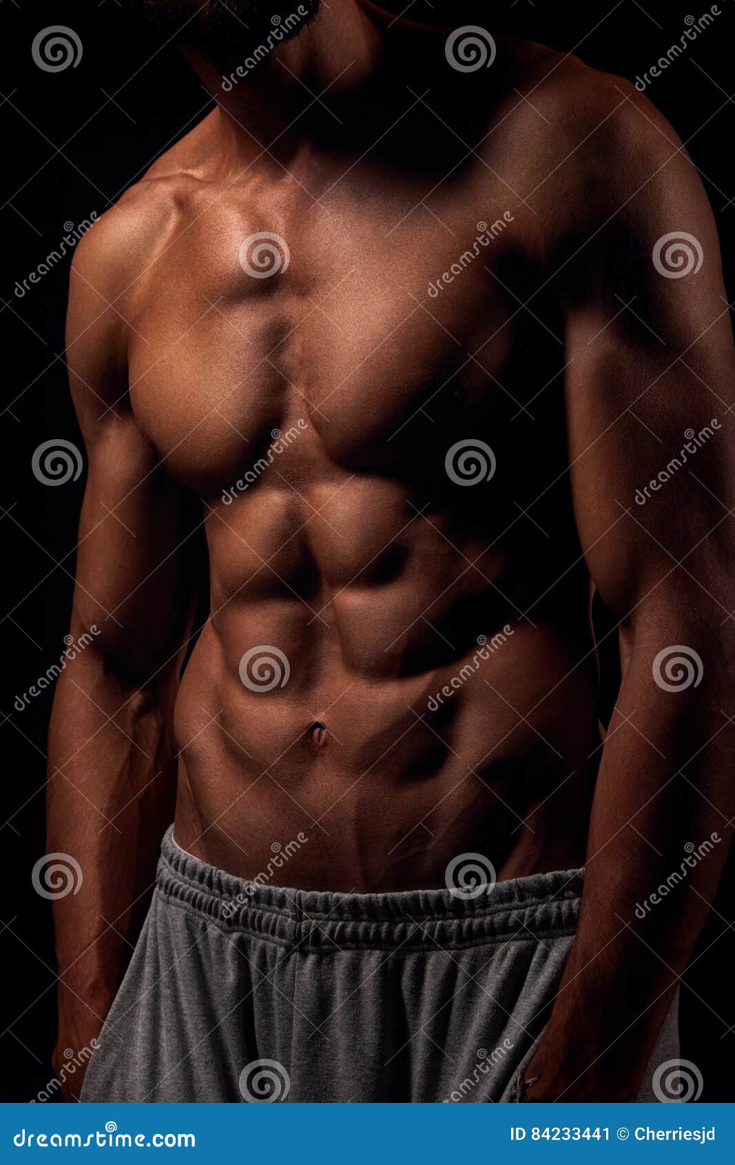 Torso Magro, Muscular Do Homem Imagem de Stock - Imagem de forte ...