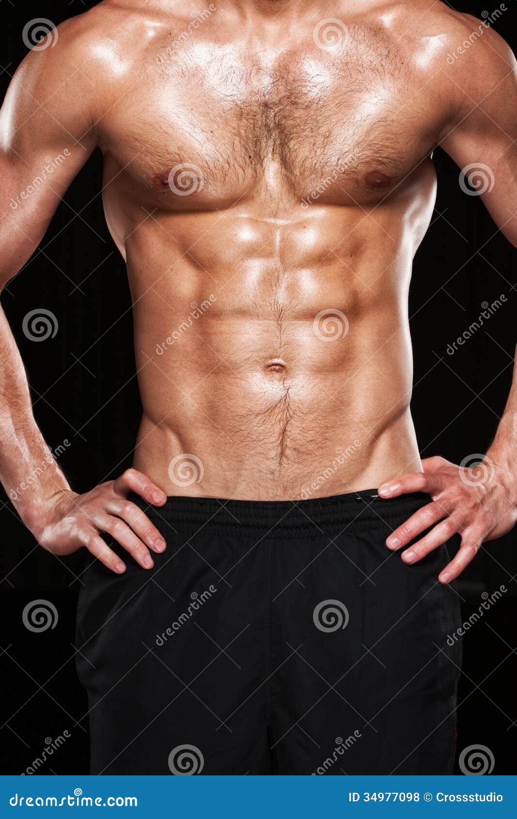 Torso masculino muscular. foto de archivo. Imagen de estructura - 34977098