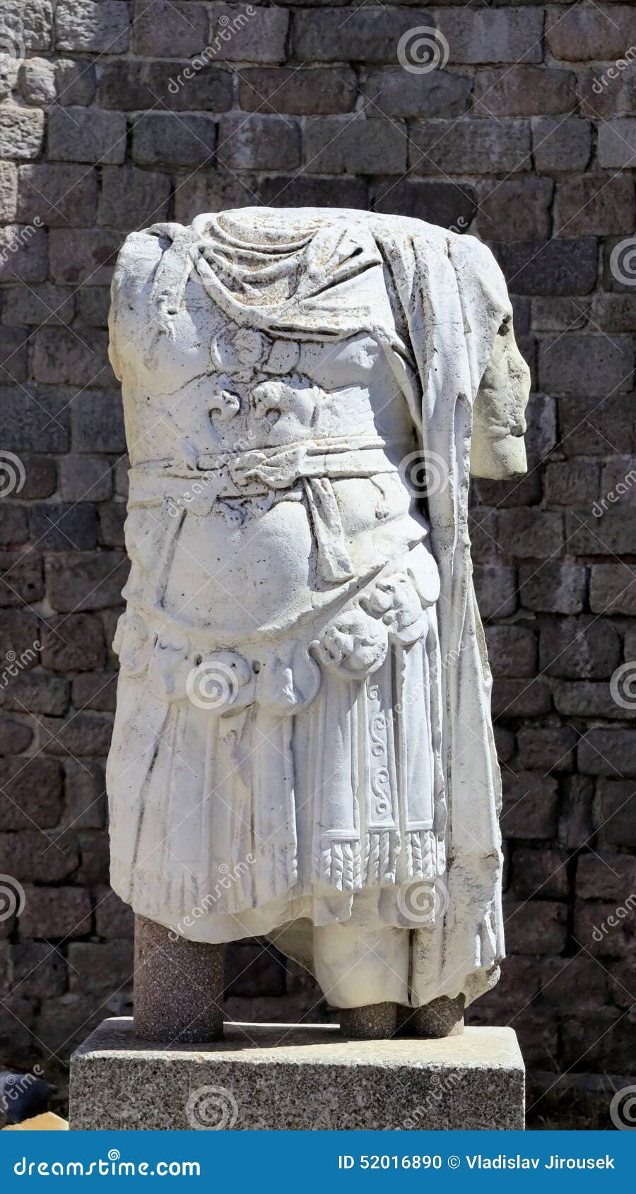 Torso Sculptures Archaeological Monuments, Bergama, Turkey Stock Photo ...