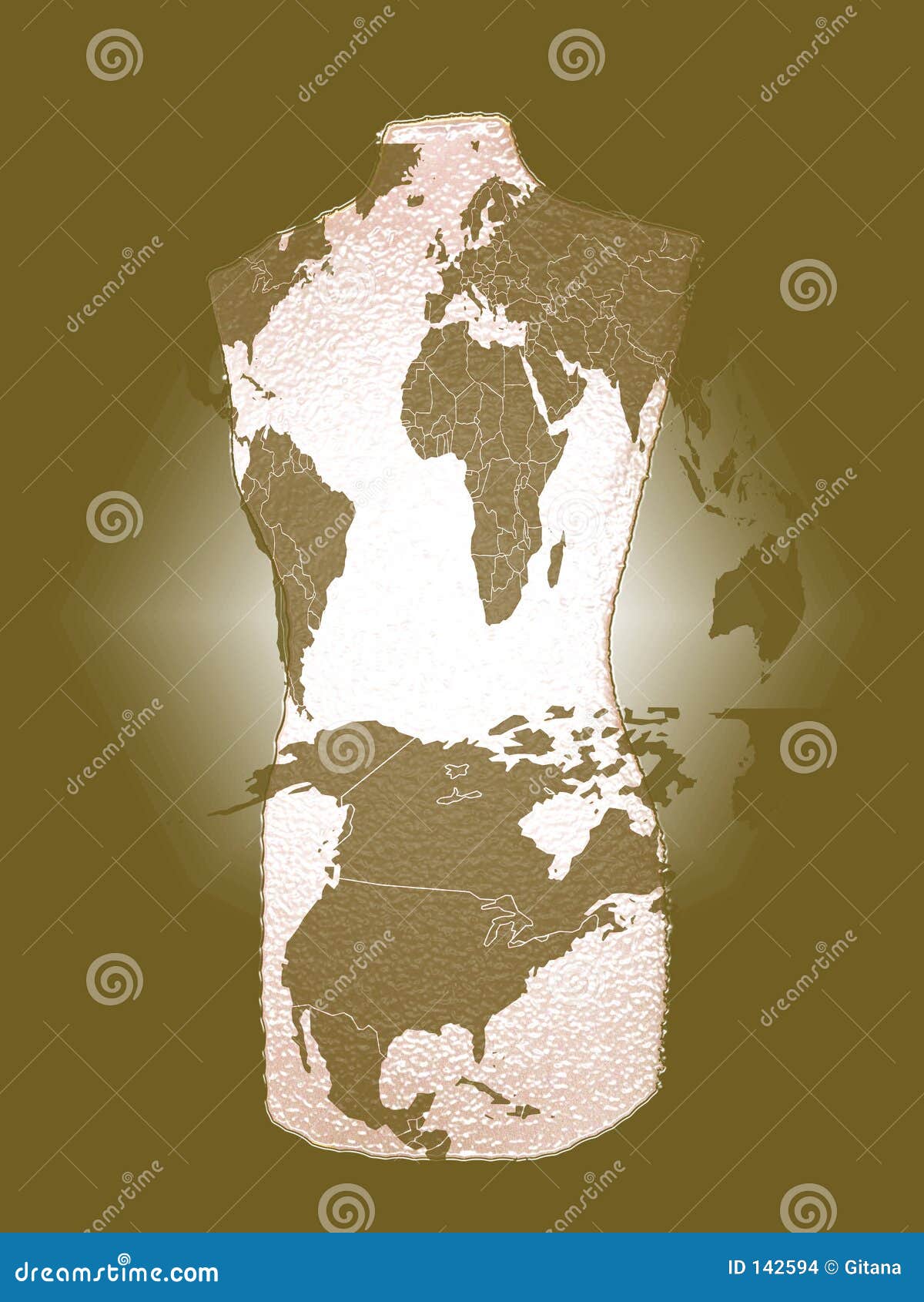 Torso World stock illustration. Illustration of planet - 142594