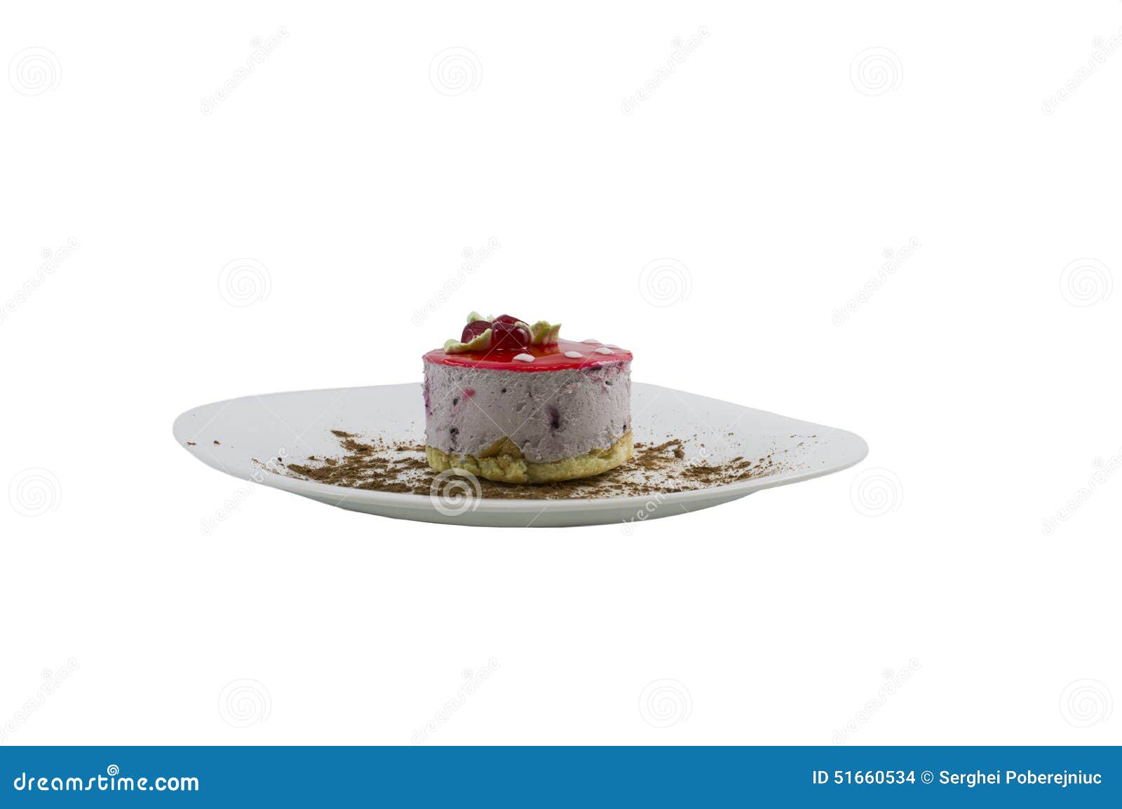 Torta Bajo La Forma De Rojo De La Seta Foto de archivo - Imagen de ...