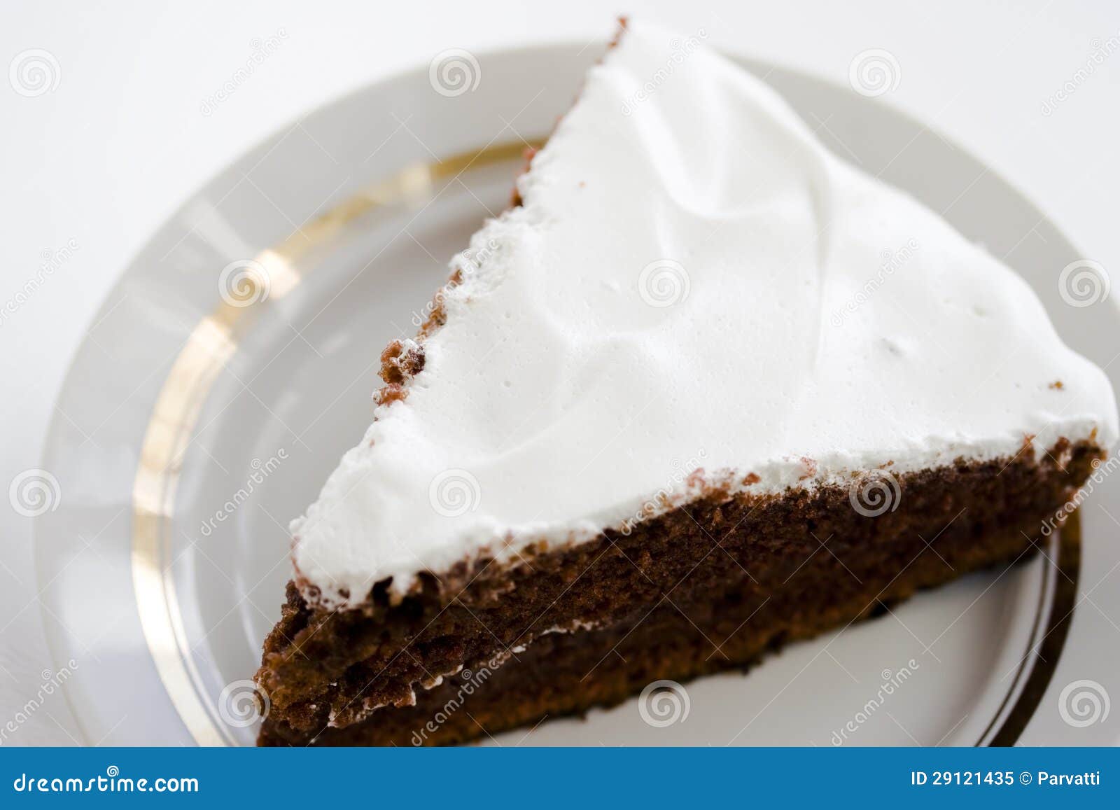 Torta De Chocolate Con Crema Imagen de archivo - Imagen de chocolate ...