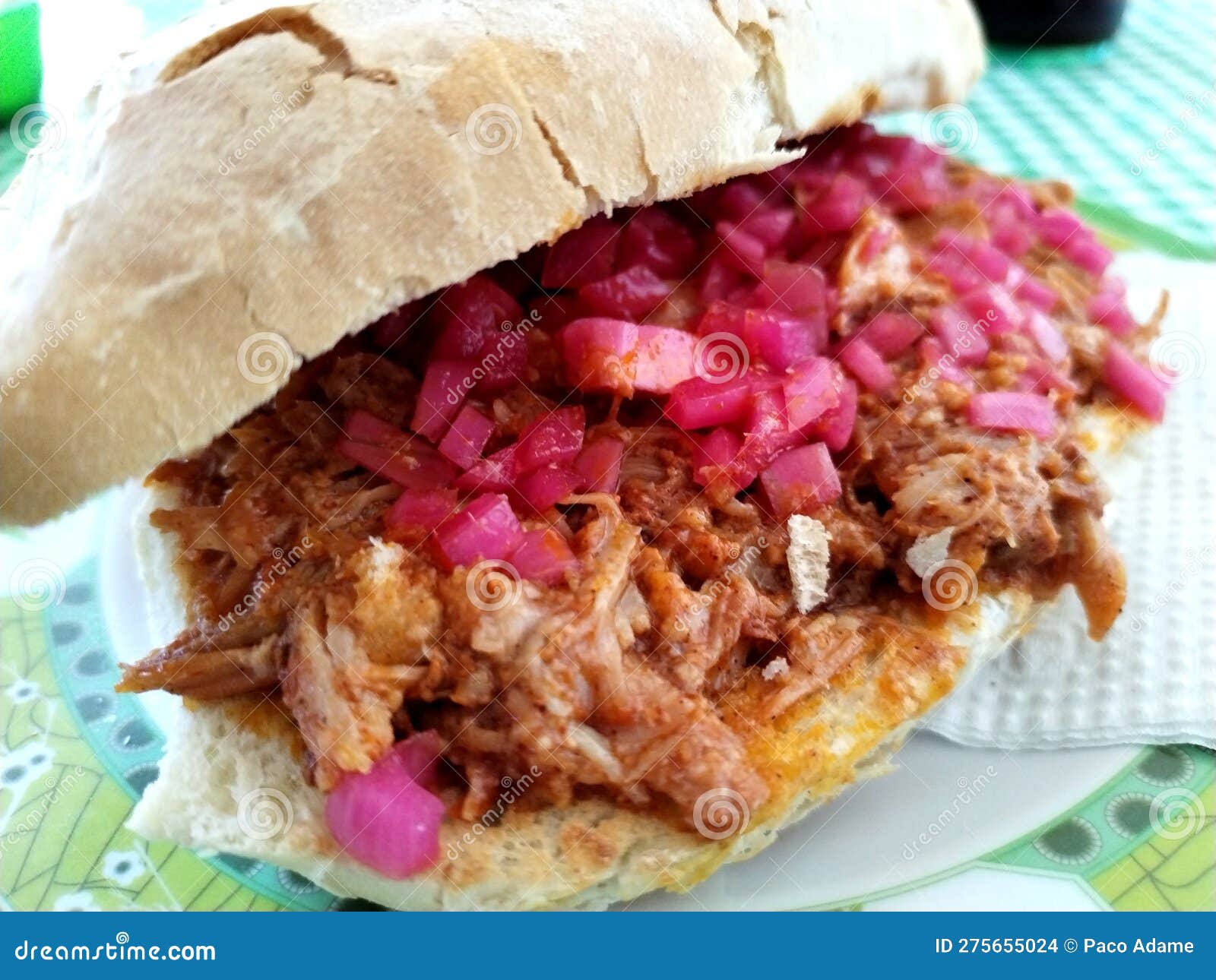 Torta de cochinita pibil stock photo. Image of mexico - 275655024