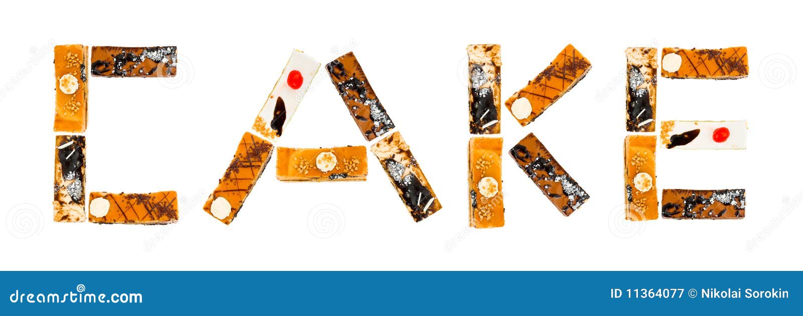 Torta De La Palabra Hecha De Tortas Imagen de archivo - Imagen de ...