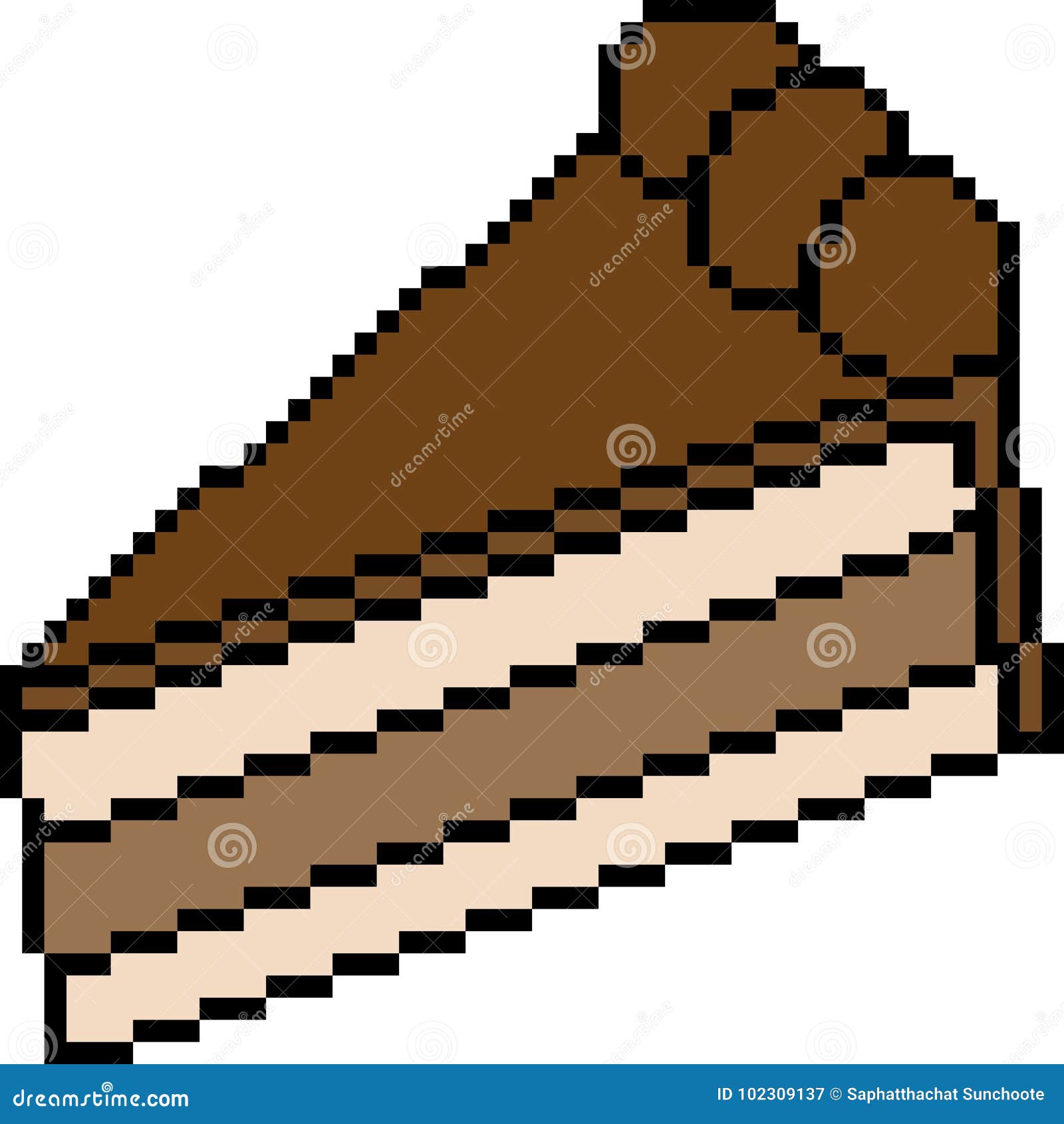 Torta Del Arte Del Pixel Del Vector Ilustración del Vector ...