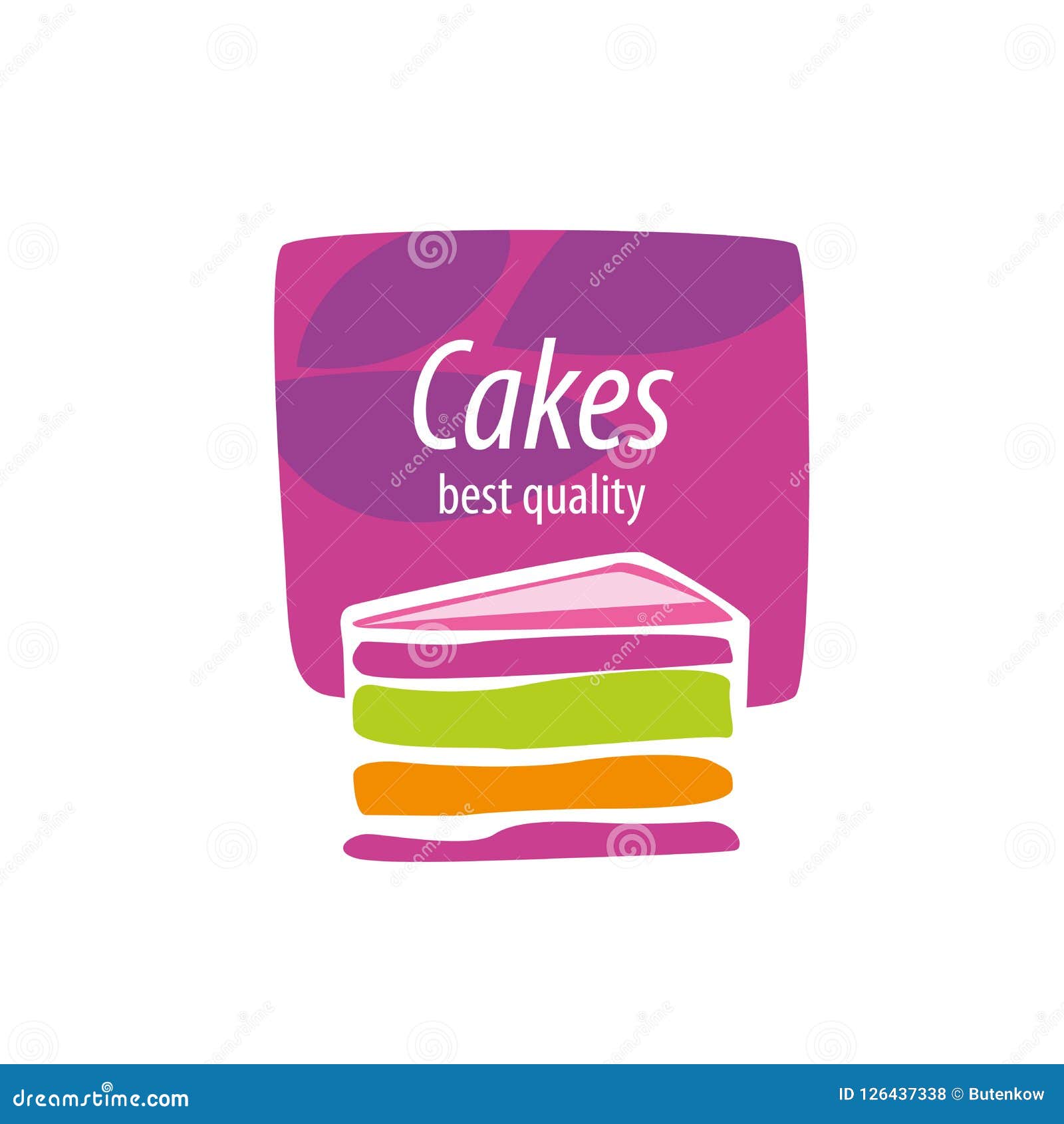 Torta Del Logotipo Del Vector Ilustración del Vector - Ilustración de ...