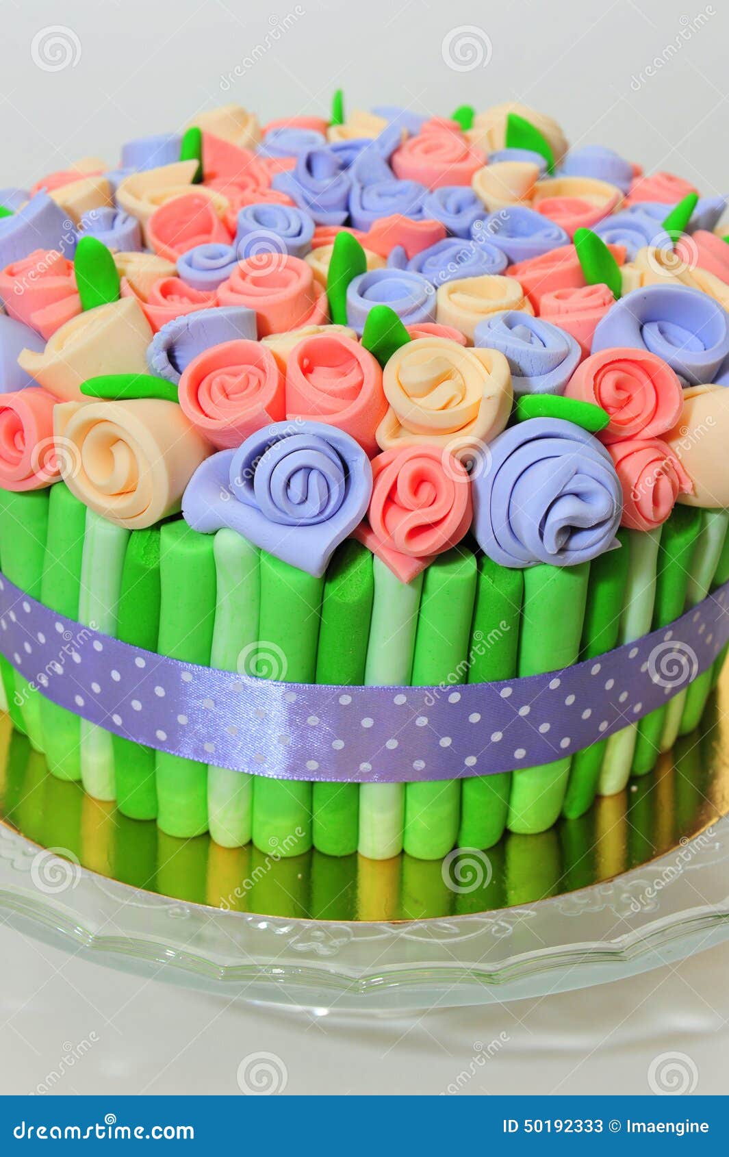 Torta Del Ramo De Las Rosas Imagen de archivo - Imagen de galleta ...