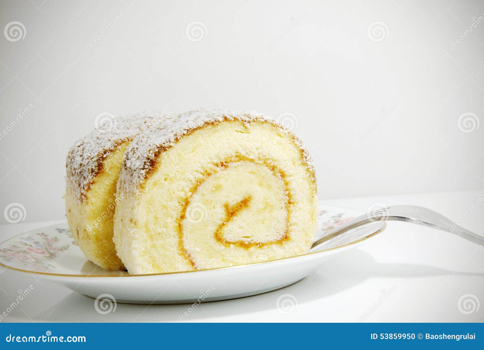 Torta 1 Del Rollo Del Coco Del Chocolate Foto de archivo - Imagen de ...