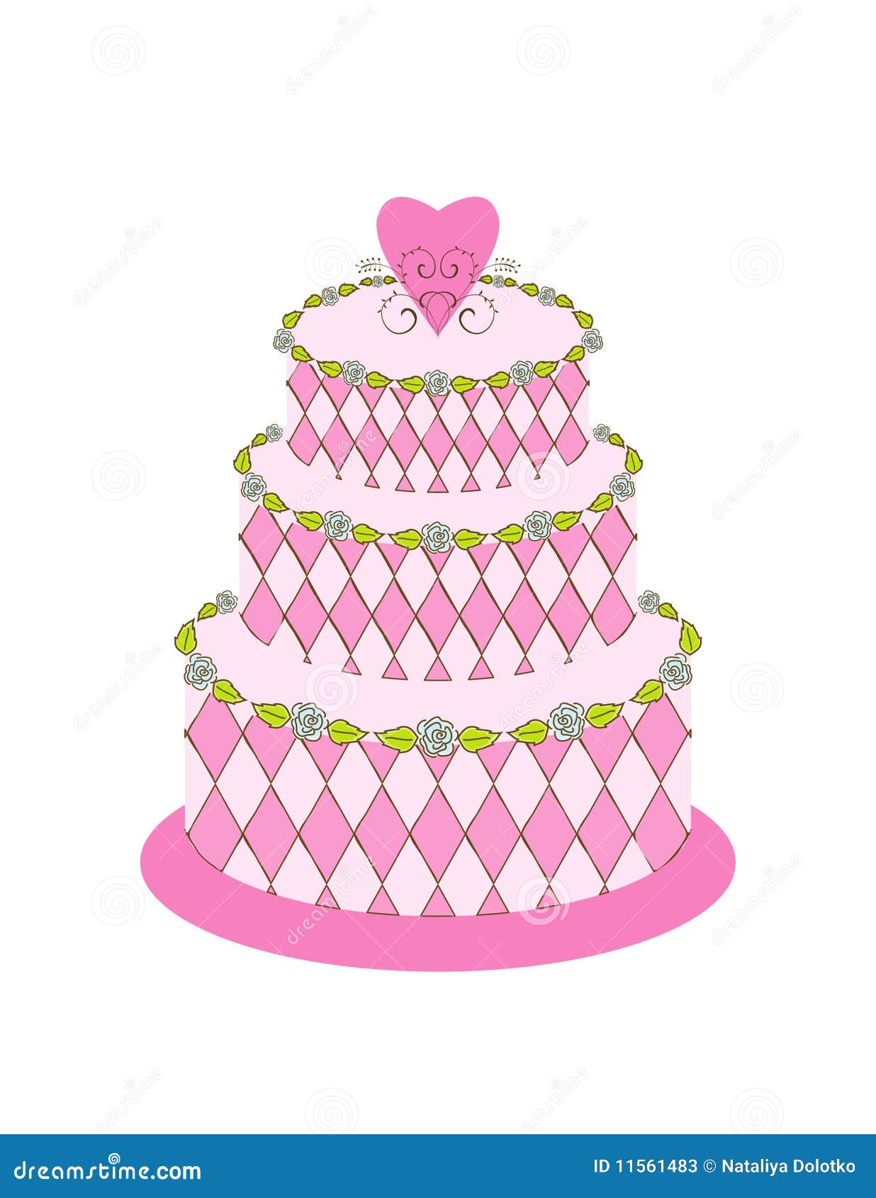 Torta del vector ilustración del vector. Ilustración de alimento - 11561483