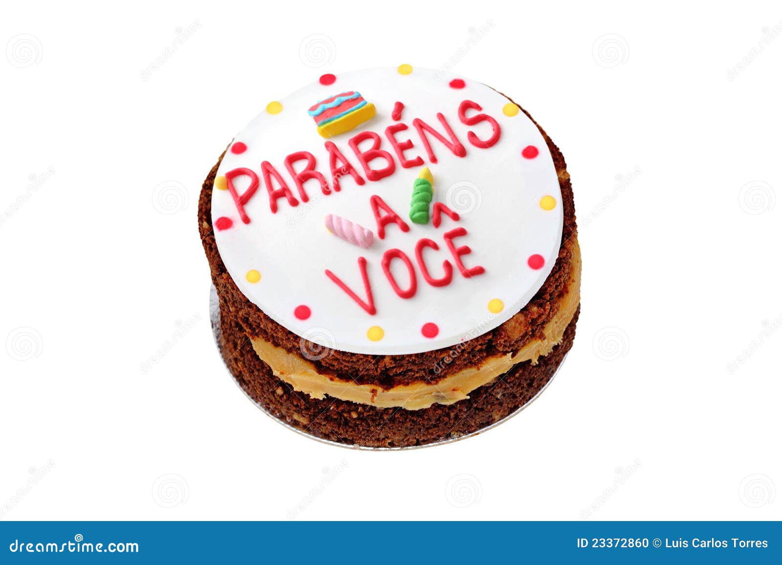 Torta Di Compleanno Brasiliana Fotografia Stock - Immagine di studio ...