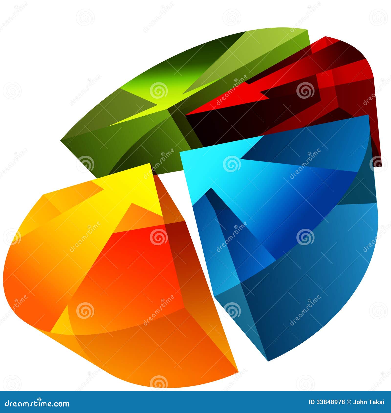 Torta Infographic Da Seta 3d Ilustração do Vetor - Ilustração de ...