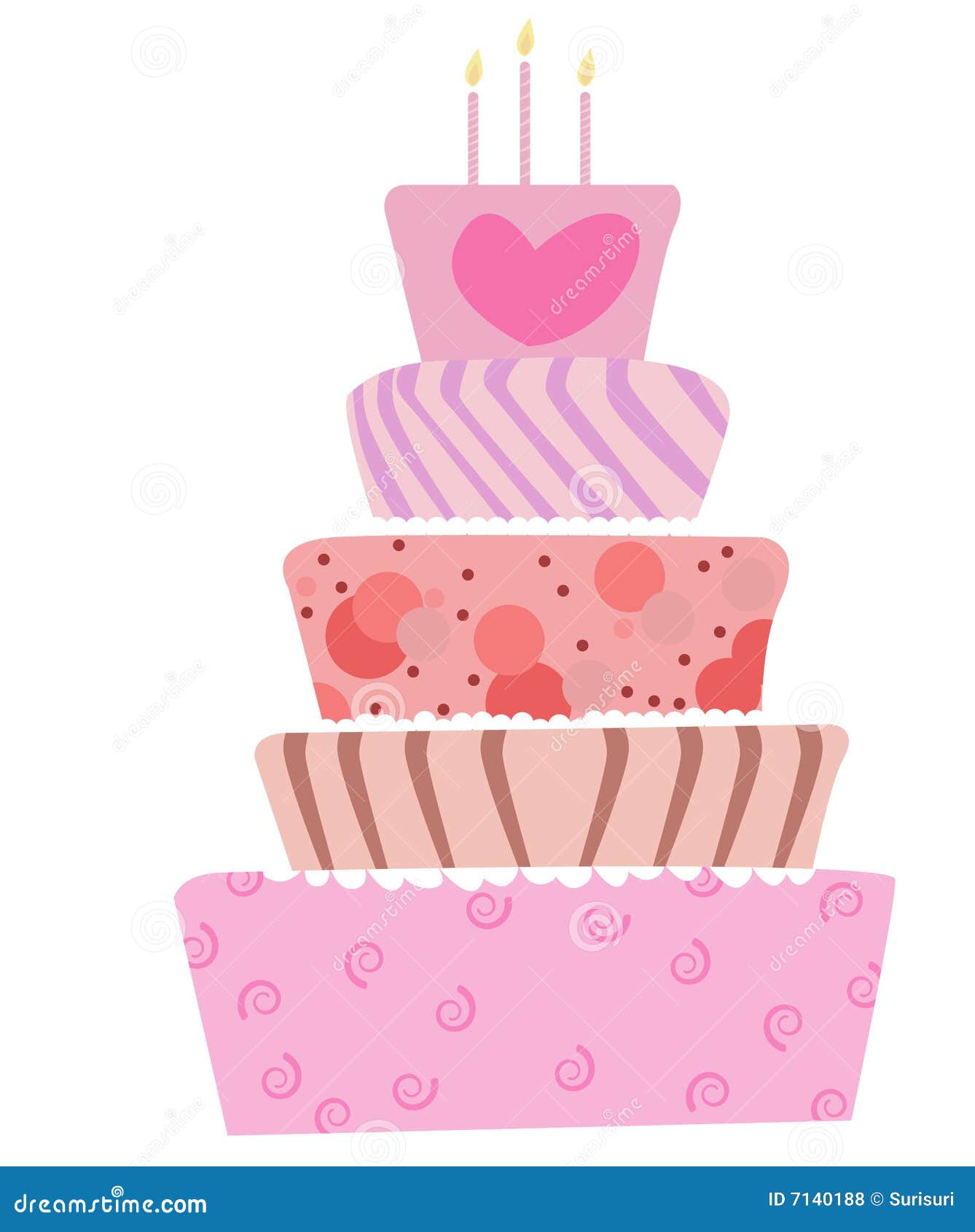 Torta linda ilustración del vector. Ilustración de pastel - 7140188