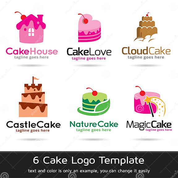 Torta Logo Template Design Vector Ilustración del Vector - Ilustración ...