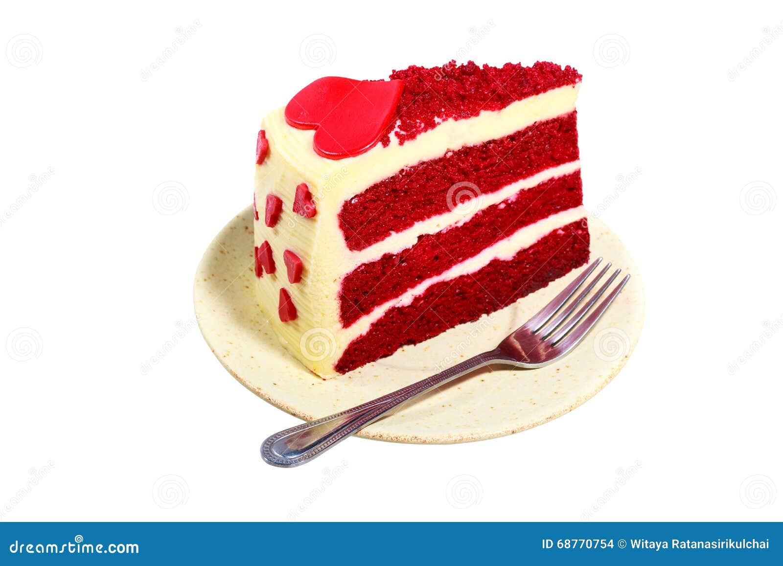 Torta rossa del velluto fotografia stock. Immagine di celebrazione ...