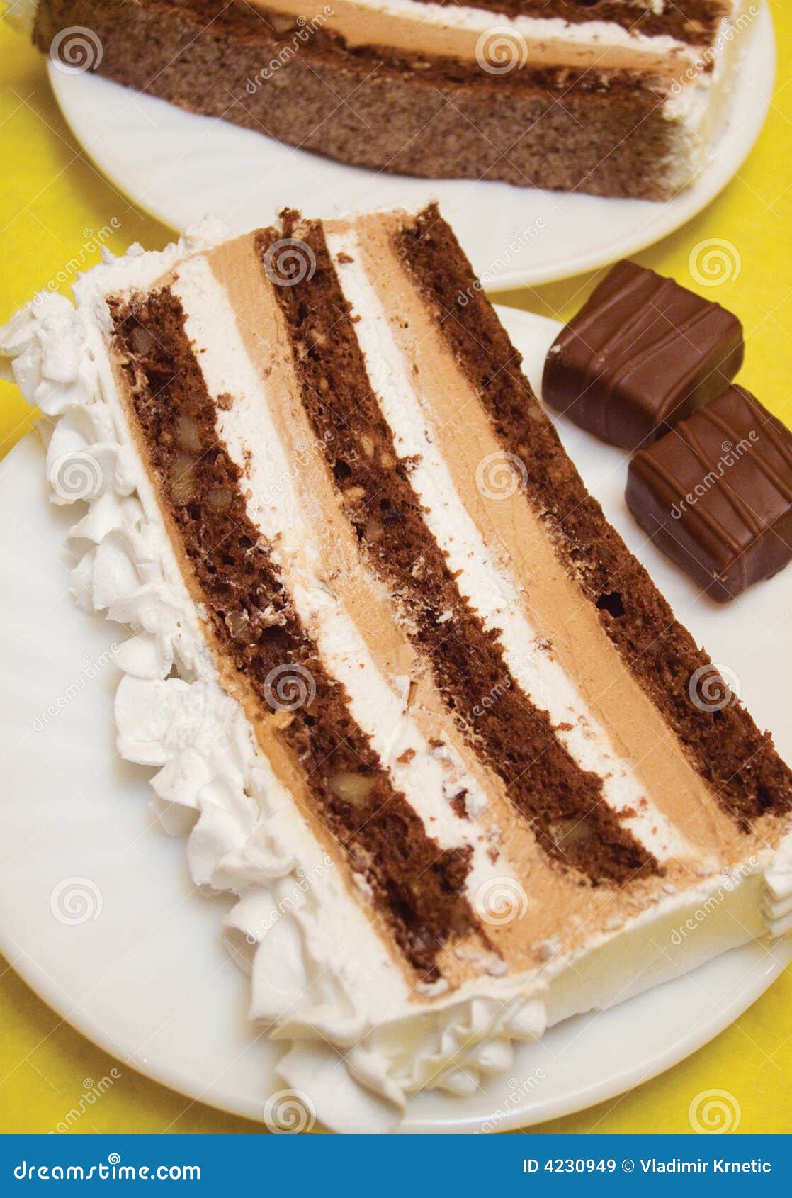 Torta stratificata immagine stock. Immagine di parti, strato - 4230949