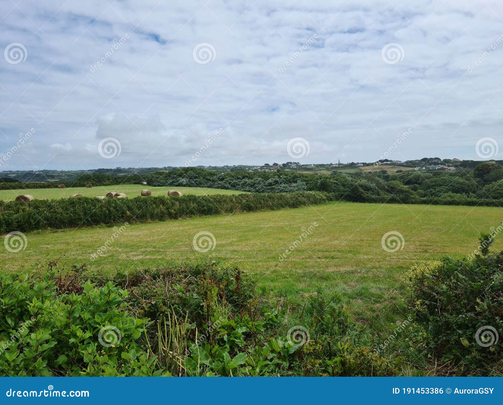 Torteval Fields, Guernsey Channel Islands Stock Photo - Image of ...